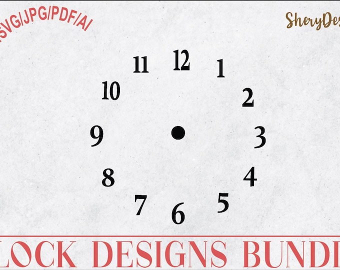 Clock Face Laser Cut Digital File - Etsy Canada