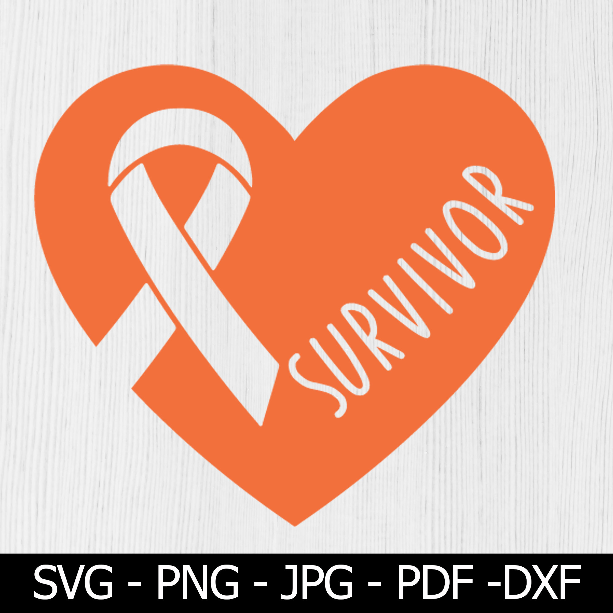 Cancer Survivor Heart SVG Kidney Cancer Svg Leukemia - Etsy