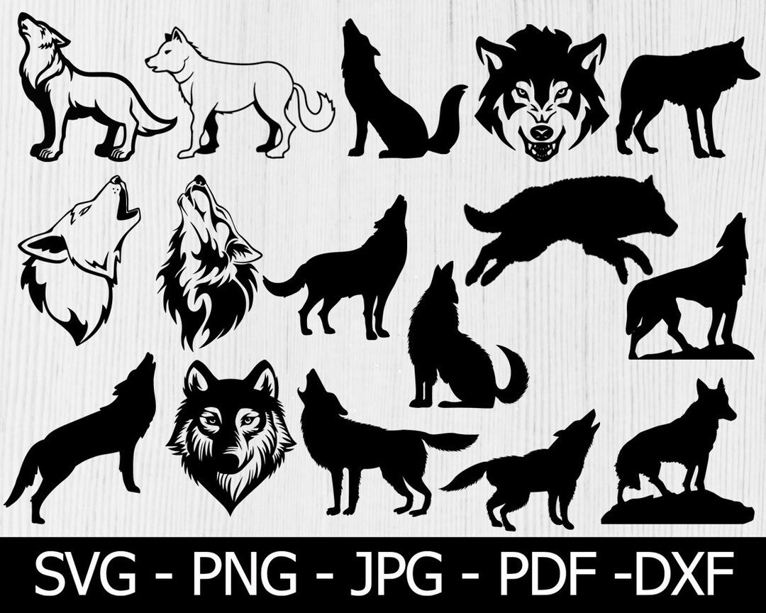 Wolf Bundle SVG, Wolf Svg, Wolf Face Svg, Wolves Svg, Wolves Clipart ...