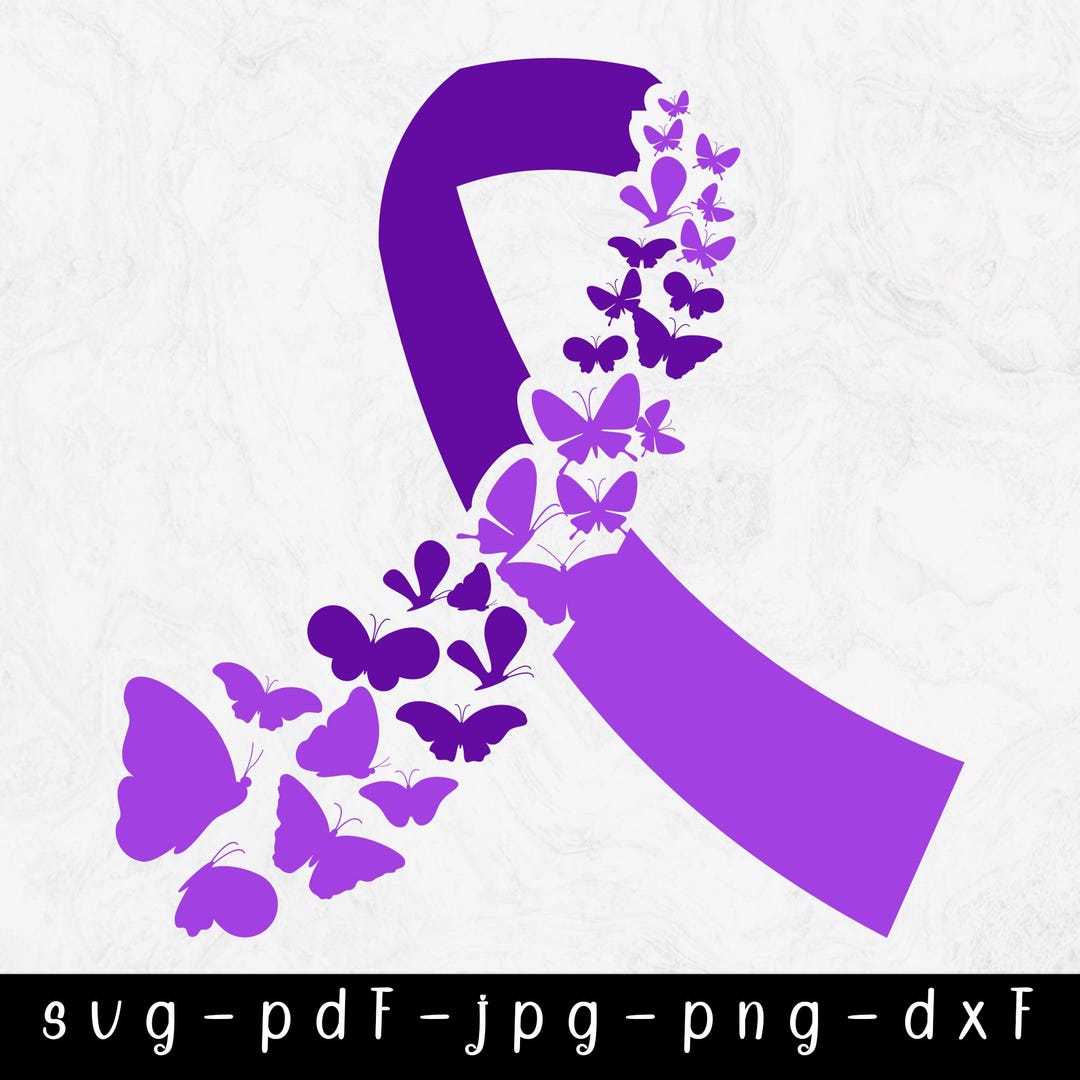 Cystic Fibrosis Ribbon Awareness Svg, CF Support Svg Cystic Fibrosis ...