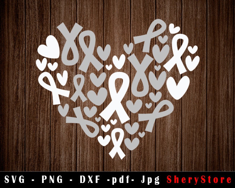 Heart Lung Cancer SVG, Lung Cancer SVG, Lung Cancer Ribbon Svg, Lung ...