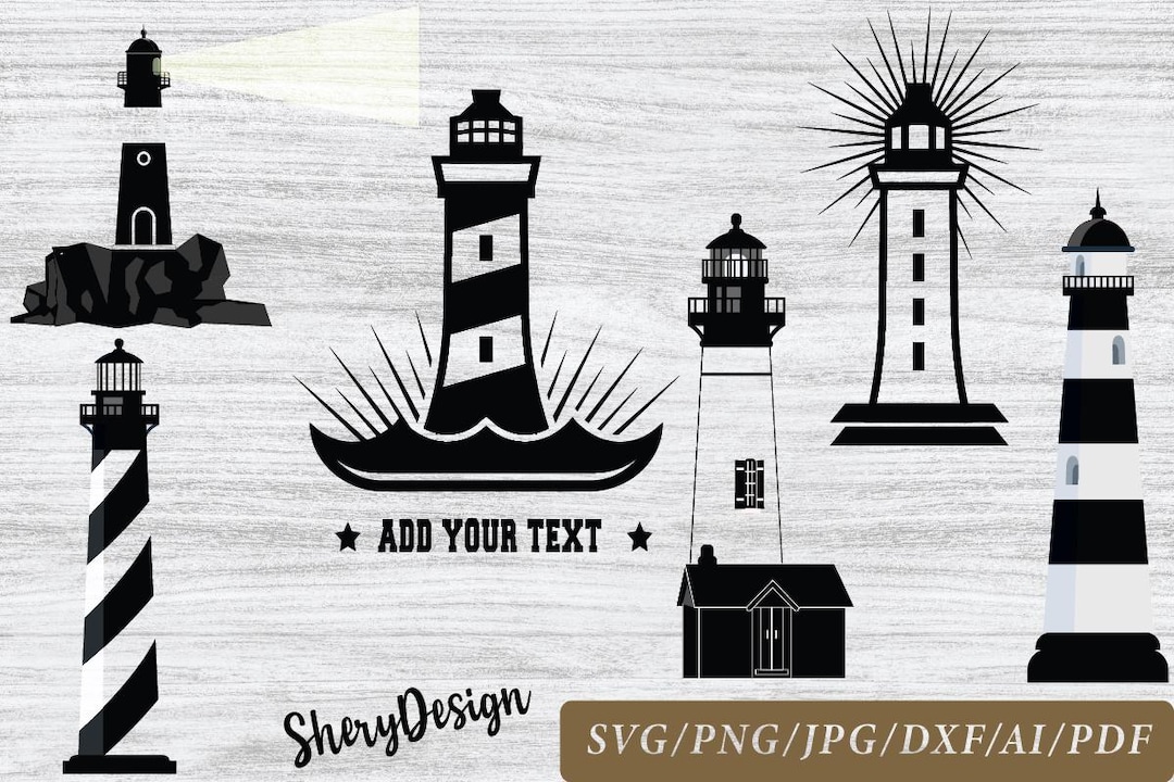 Lighthouse SVG Bundle, Lighthouse Clipart, Lighthouse SVG Cut Fils for ...