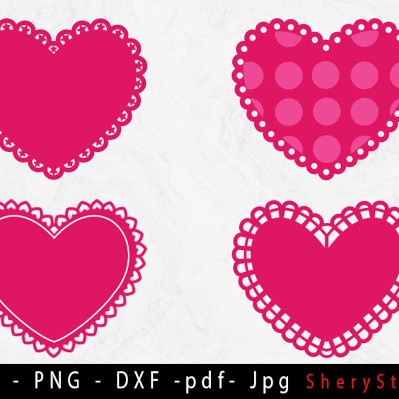 Heart Doilies - Etsy