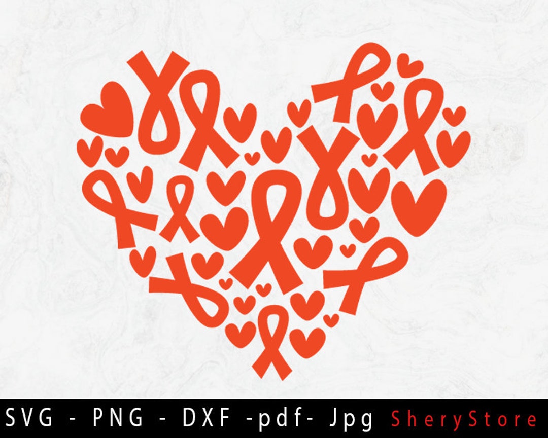 Adhd Cancer SVG, Adhd Cancer Heart SVG, ADHD Cancer Ribbon Svg, Adhd ...