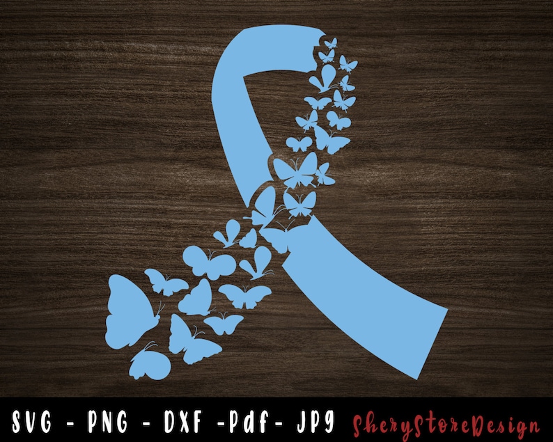 Prostate Ribbon SVG Prostate Cancer SVG Butterfly Prostate - Etsy