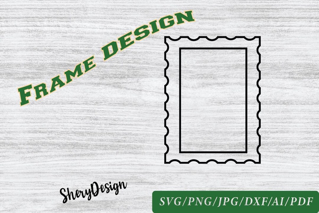 Postage Stamp SVG, Post Svg, Frame Clipart, Mail SVG, Stamp Cut File ...