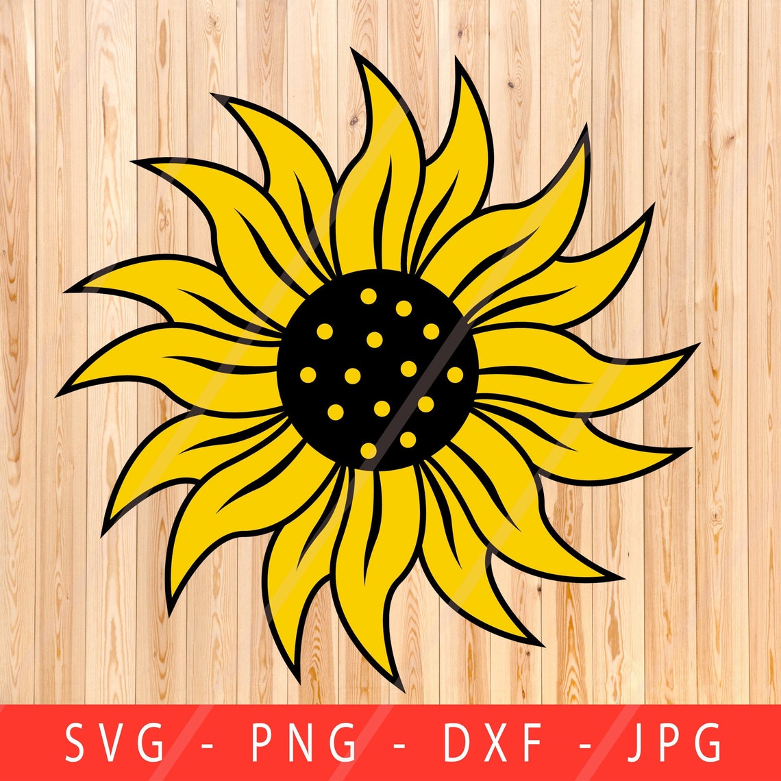 Sunflower SVG, Floral SVG, Sunflower Clipart, Flower SVG, Sunflower ...
