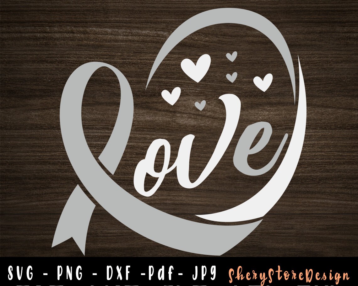 Lung Cancer SVG, Lung Cancer Feather Ribbon SVG, Lung Heart SVG ...