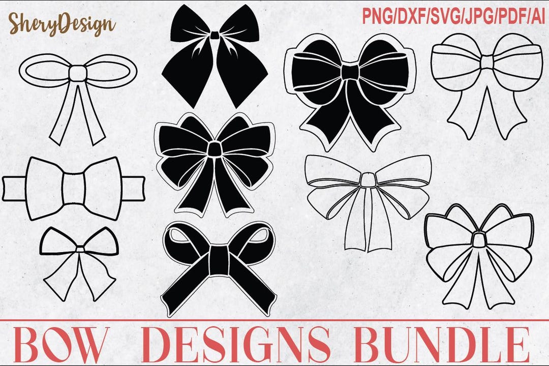 Bow Outline Svg, Bow Outline Png, Bow Clipart Outline, Bow Vector, Hand ...