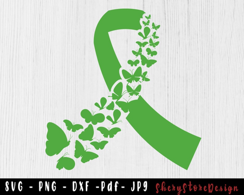Mental Health Ribbon Svgmental Health SVG Butterfly Mental - Etsy