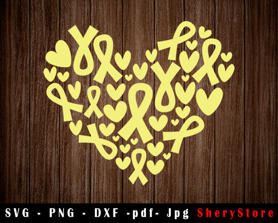 Heart Bone Cancer SVG, Bone Cancer SVG, Sarcoma Cancer Ribbon Svg, Bone ...