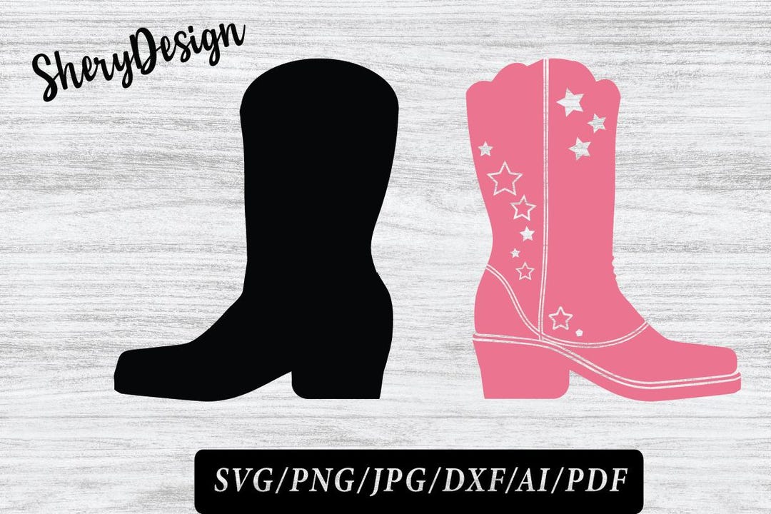 Cowboy Boot SVG, Cowboy Boot Cut File, Western Svg, Cowboy SVG, Cowboy ...