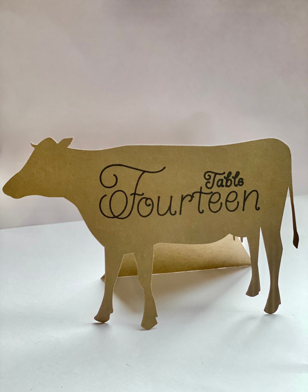Cow Table Number Table Setting Table Name Table Sign - Etsy UK