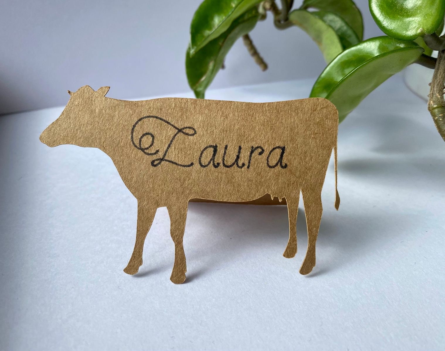 Cow Place Card - Etsy UK