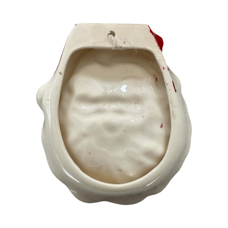 Vintage Ceramic Santa Tray - Etsy