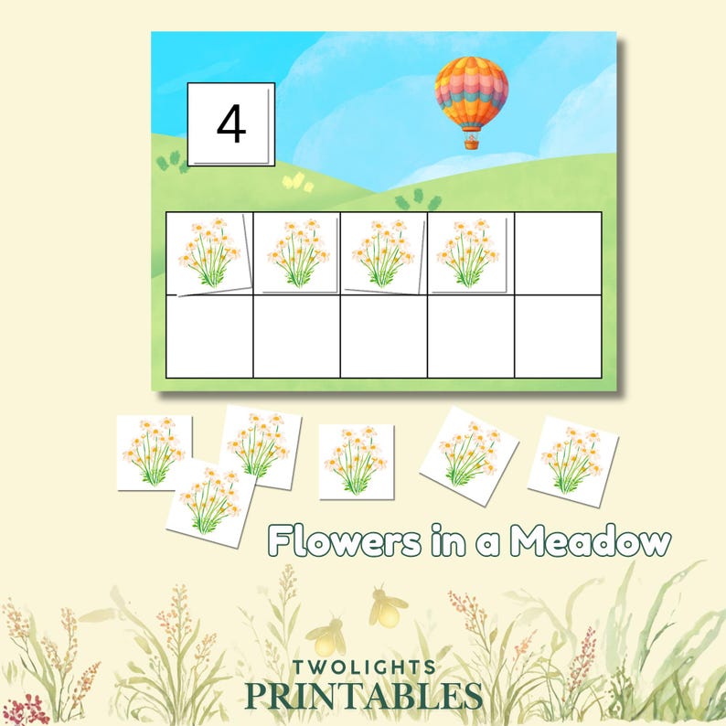 Preschool Counting Mats | 1-10 Cut & Paste Activity (PDF Download) - Etsy