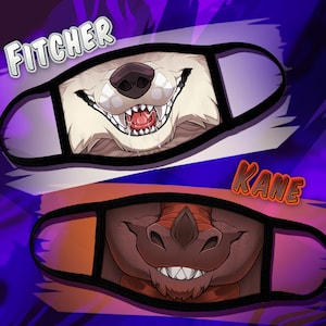 Furry Face Masks // Multiple Maw Styles - Etsy