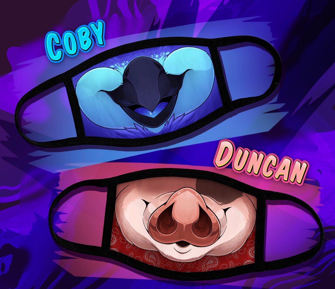 Furry Face Masks // Multiple Maw Styles | Etsy