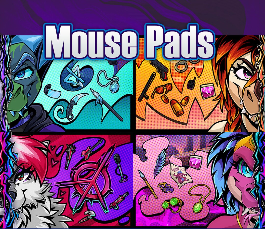 Duality Mouse Pads // Furry Fantasy - Etsy