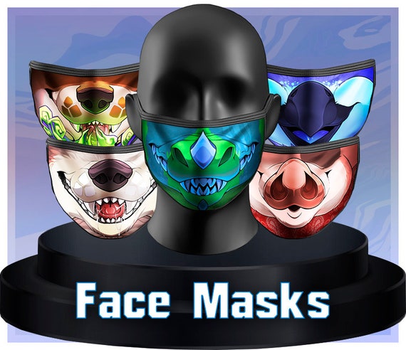 Furry Face Masks // Multiple Maw Styles | Etsy