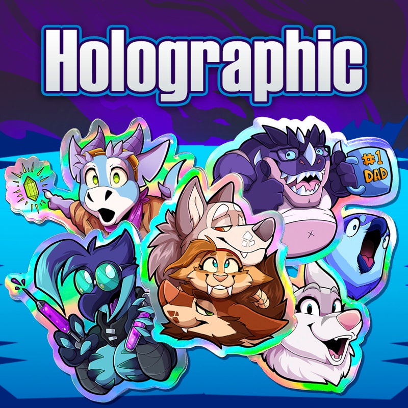 Furry Sticker Packs - Etsy