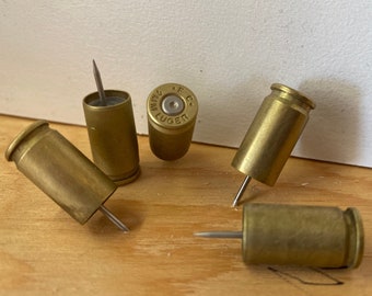 Bullet Brass Thumb Push Pins 9mm / 380 ACP / 40 S&W Qty 5 Pcs - Etsy