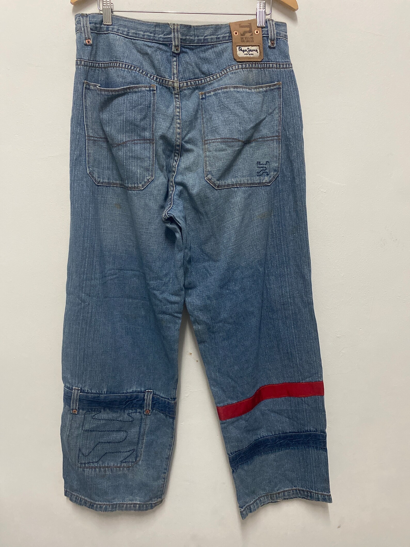 Pepe Jeans Baggy Blue W36 JNCO Rappers Denim Hip Hop Rap 90s - Etsy
