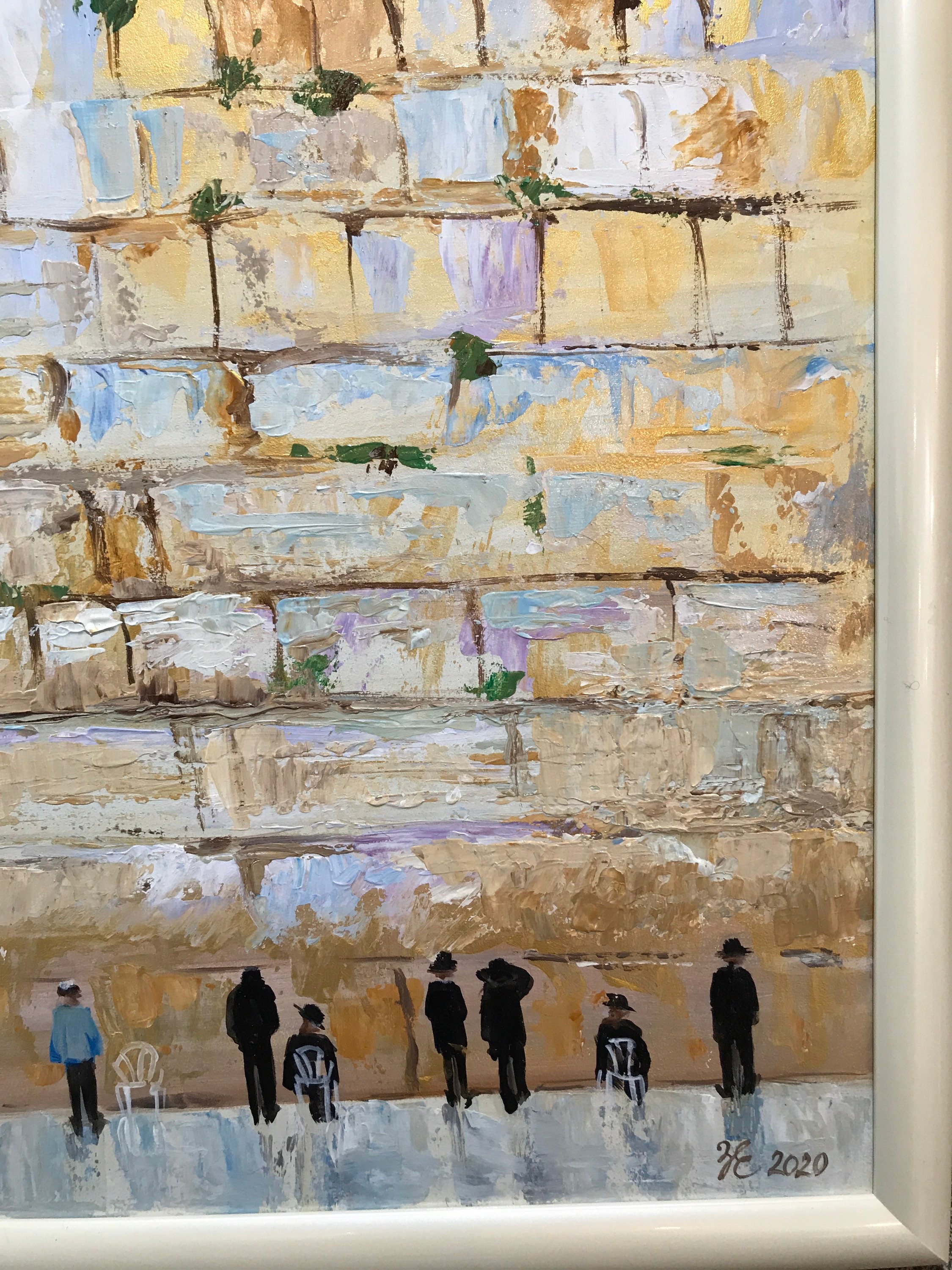 Original Acrylic Painting Western Wall Holy Land Kotel - Etsy