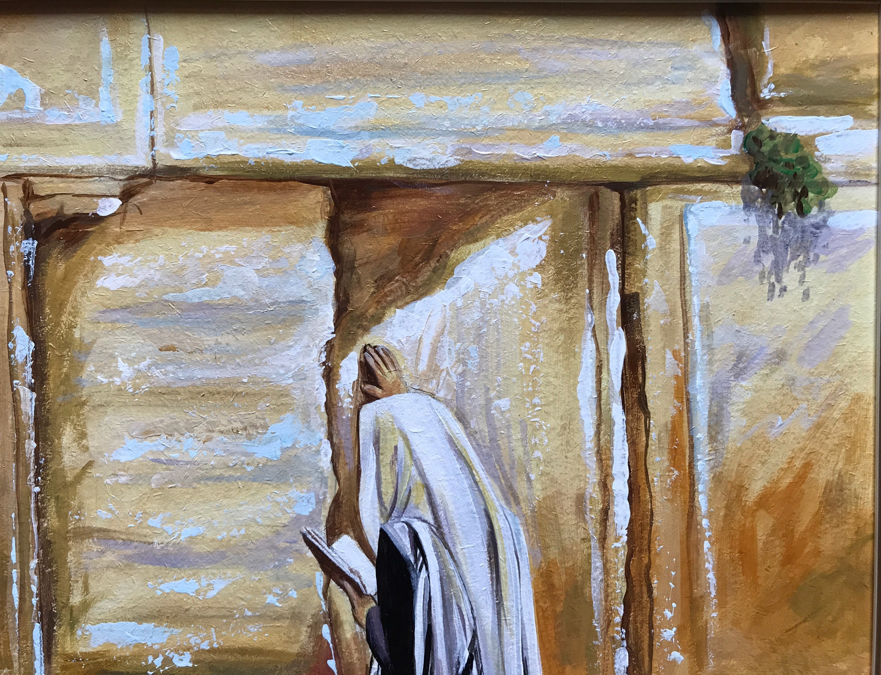Original Acrylic Painting, Western Wall, Holy Land, Kotel, Jerusalem ...
