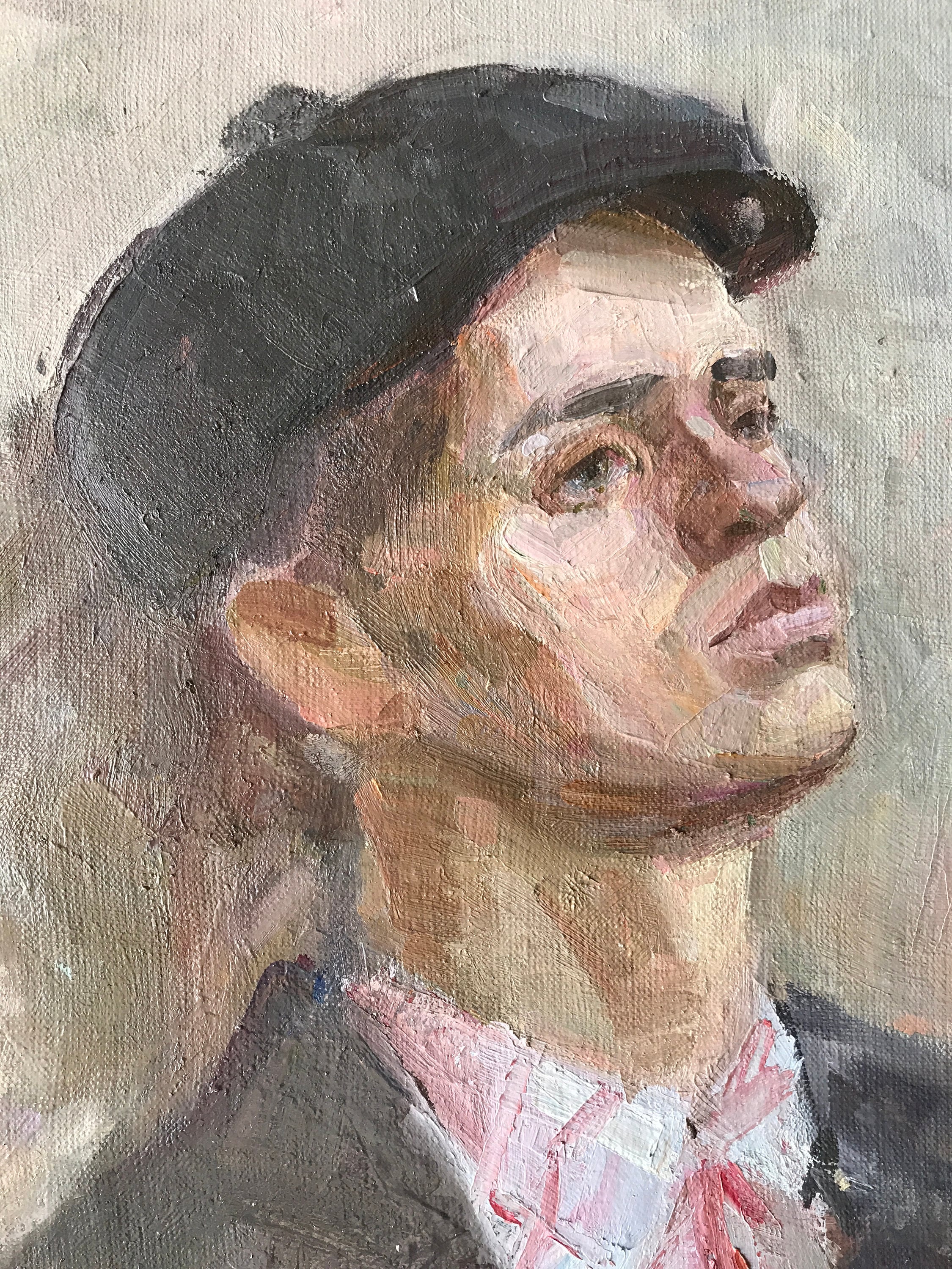 Large Original Oil Painting Jewish Man Portrait Man in Hat - Etsy