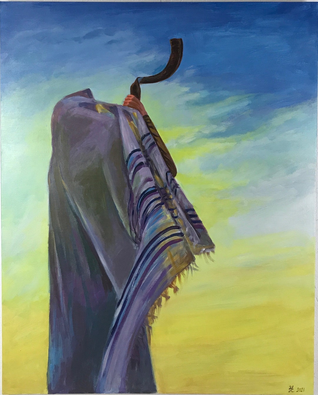 Rosh Hashanah Holy Land Jerusalem Israel Judaism, Hand Made One of a ...