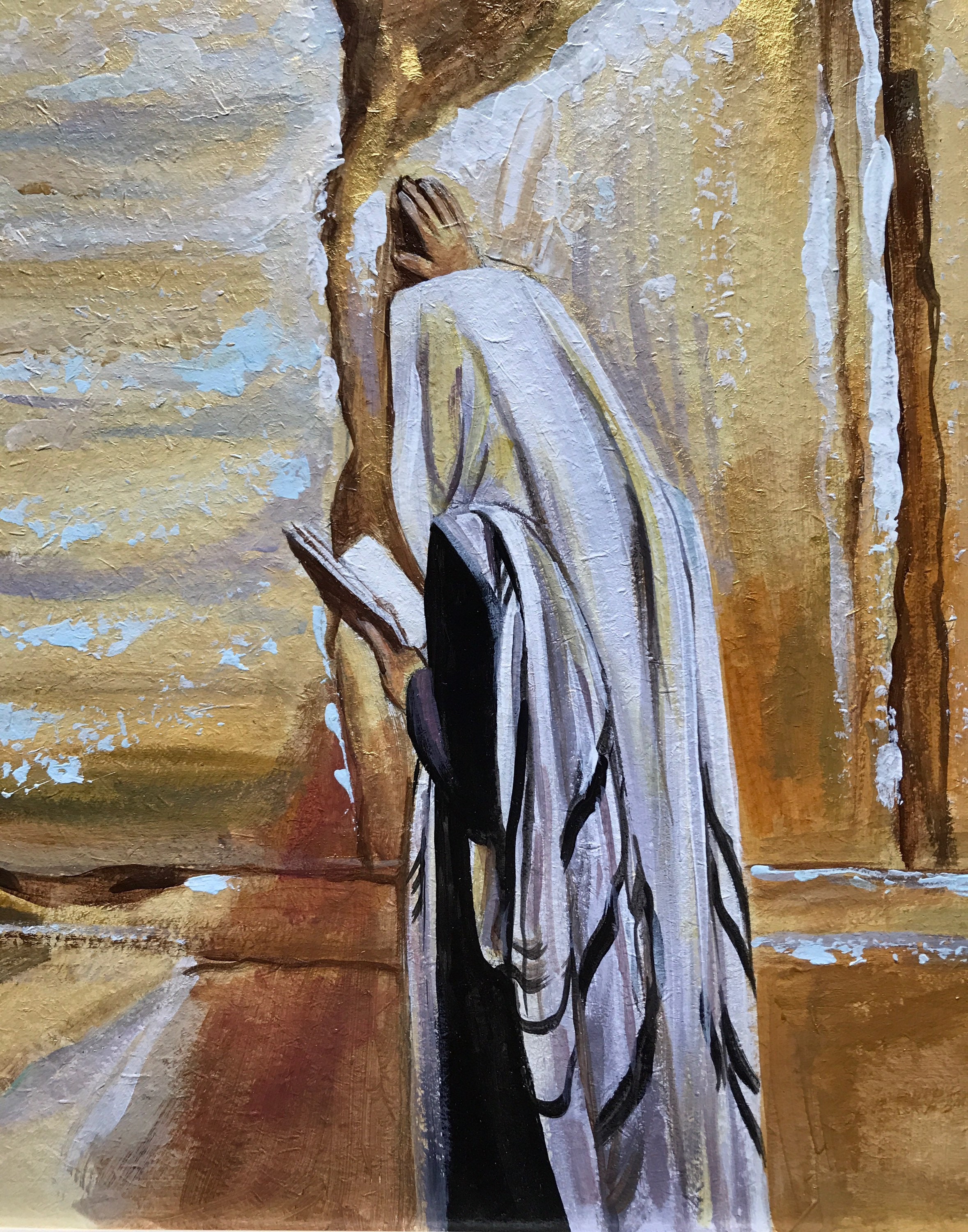 Original Acrylic Painting, Western Wall, Holy Land, Kotel, Jerusalem ...