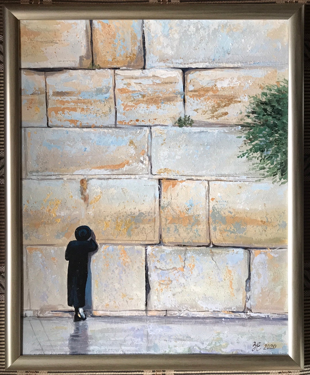 Original Acrylic Painting, Western Wall, Holy Land, Kotel, Jerusalem ...