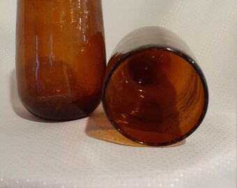 Amber Hand Blown | Etsy