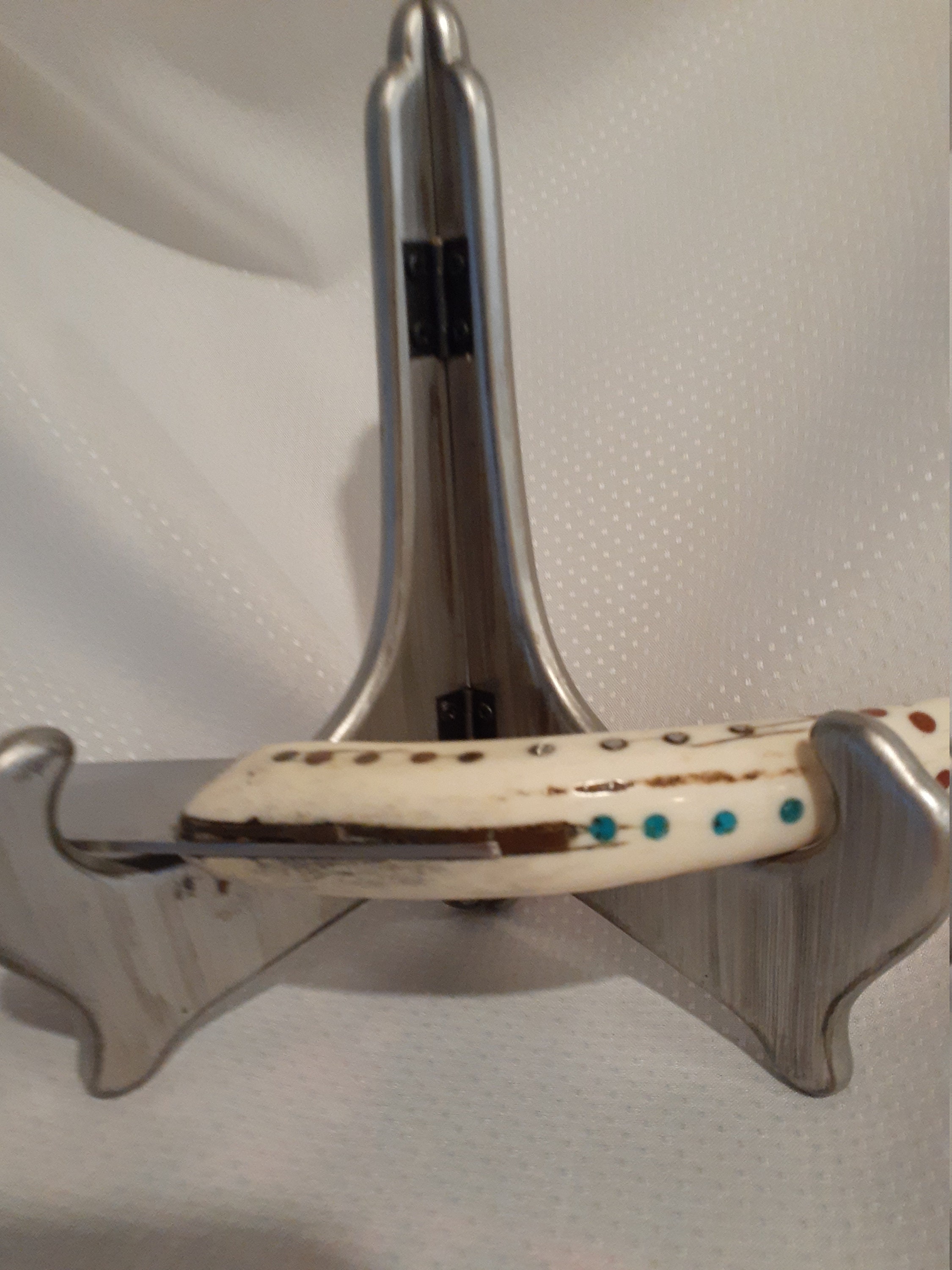 Curved Bone Handle Knife - Etsy