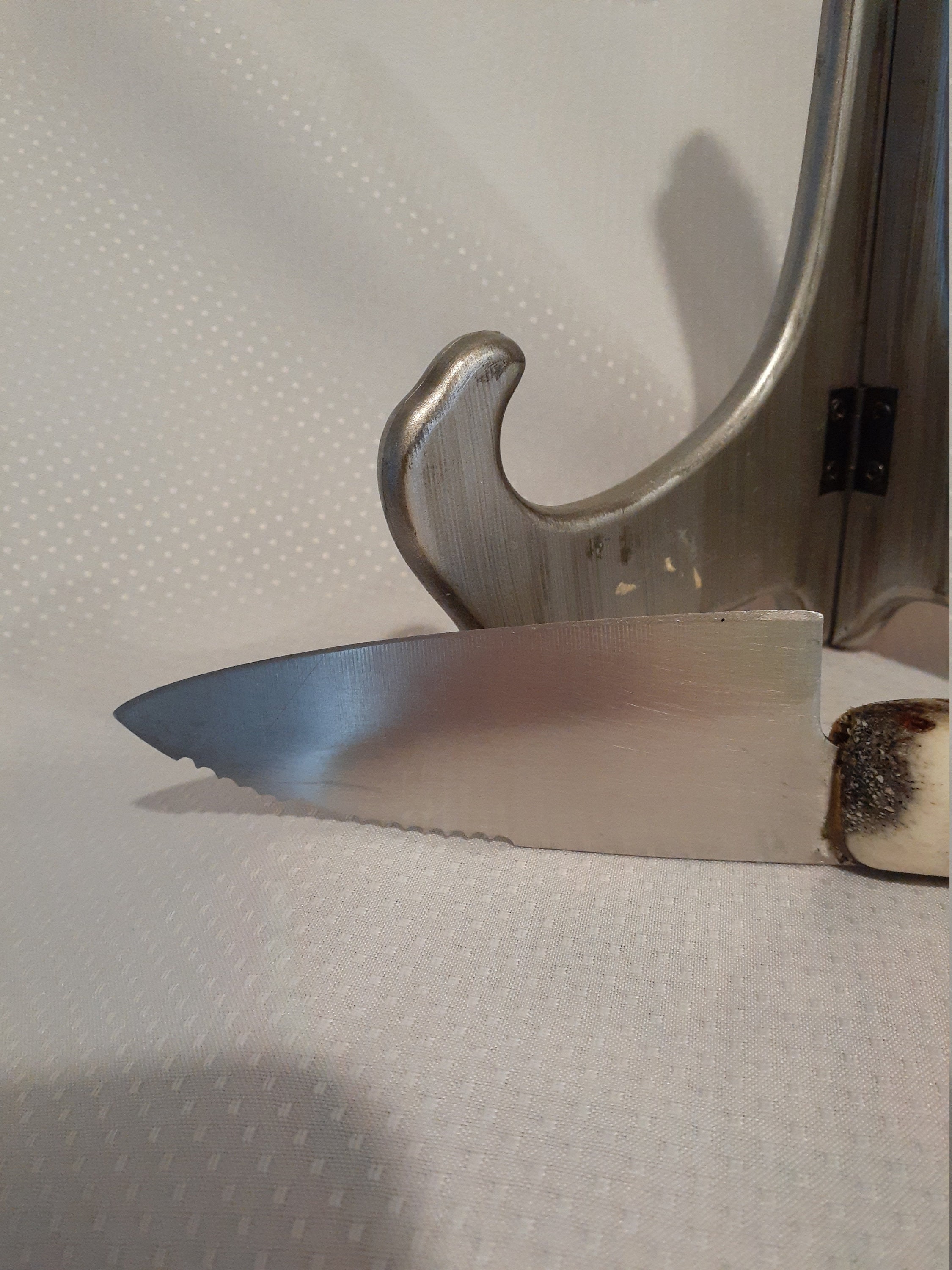 Curved Bone Handle Knife - Etsy