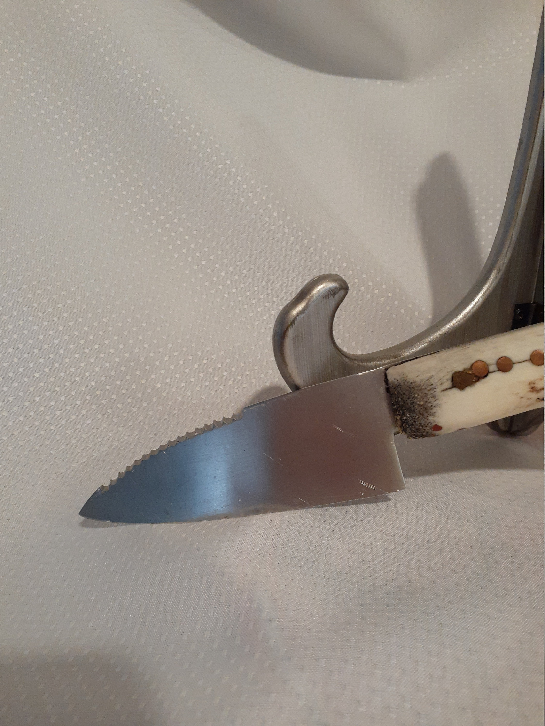 Curved Bone Handle Knife - Etsy
