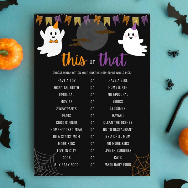 Halloween Gender Reveal - Etsy