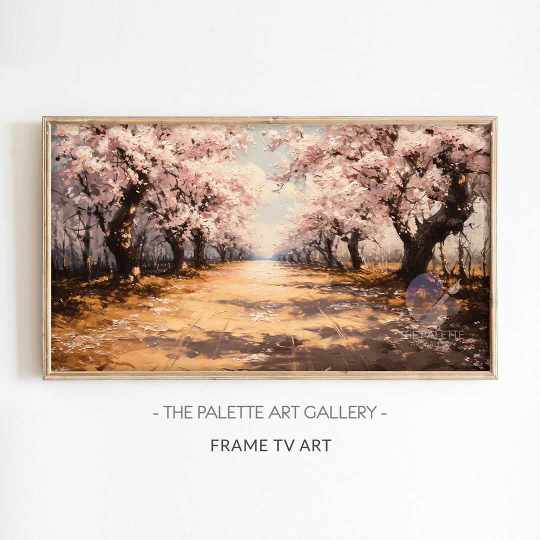 Blossoming Spring Orchard FRAME TV Art Digital Download, Spring Decor ...