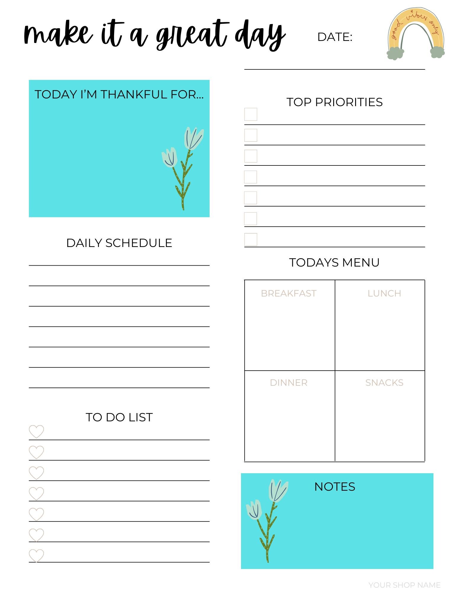 Daily Planner - Etsy