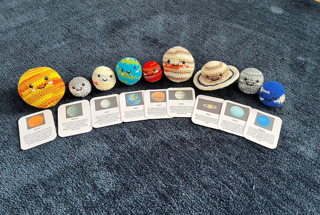 Crochet Planets/ the Planets/ Solar System/ Crochet Solar System/ Solar ...
