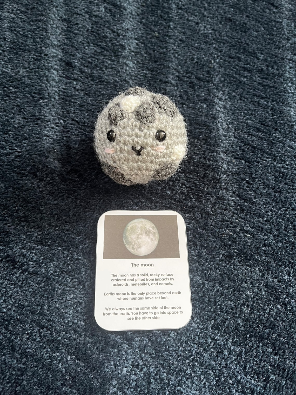 Crochet Moon/ Crochet Solar System/ Planets/ the Moon/ Moon - Etsy