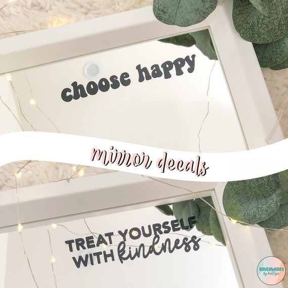 Mirror Vinyl Decal Removable Stickers Mirror Stickers | Etsy