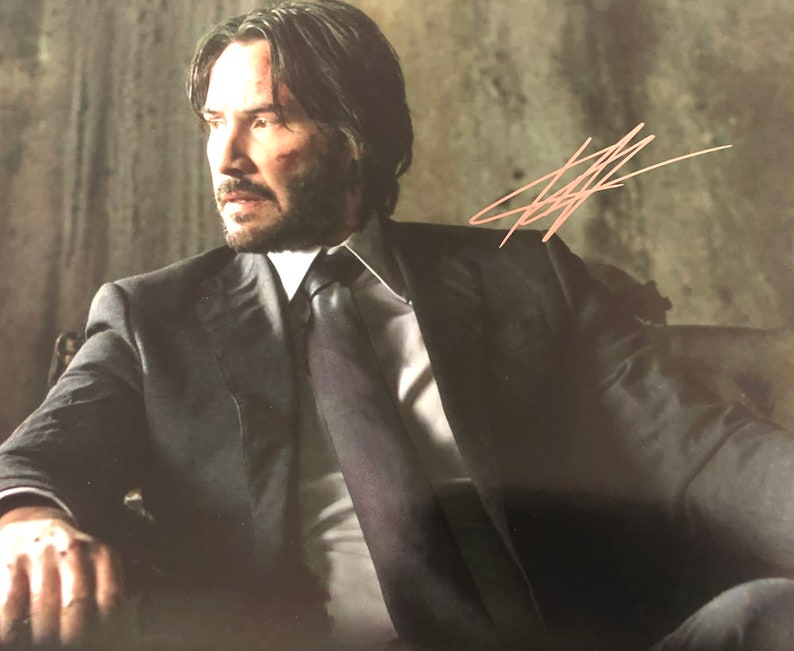 Keanu Reeves Signed 8x10 Photo John Wick - Etsy