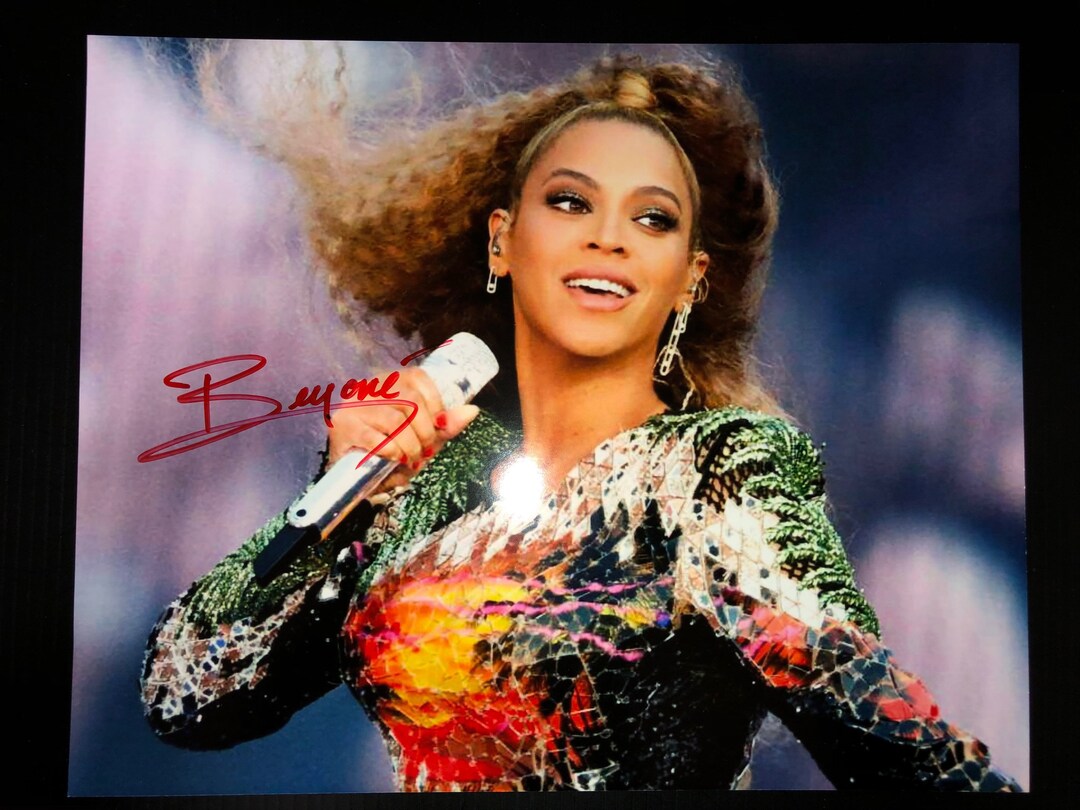 BEYONCE Hand Signed Autograph 8x10 Photo With COA - Etsy