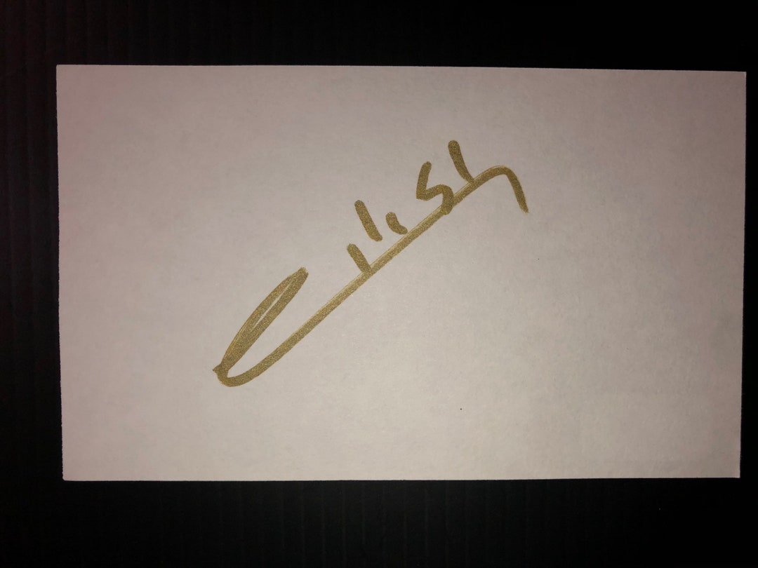 BILLIE EILISH Authentic Hand Signed Autograph Index Card With COA - Etsy UK