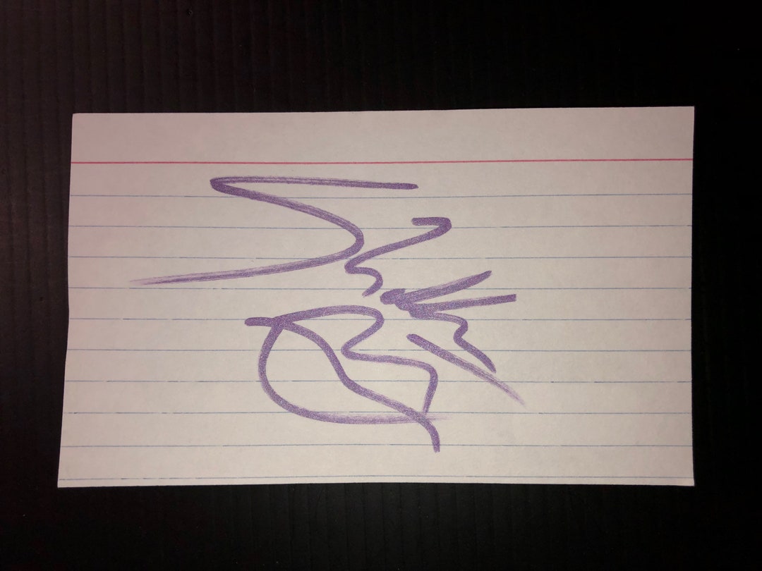 SINGER SHAKIRA Authentic Hand Signed Autograph Index Card With COA - Etsy