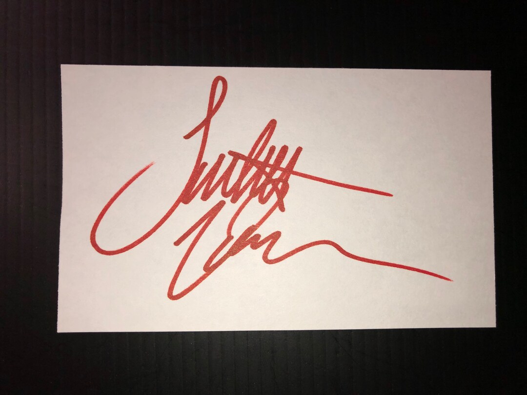 SCARLETT JOHANSSON Authentic Hand Signed Autograph Index Card With COA ...
