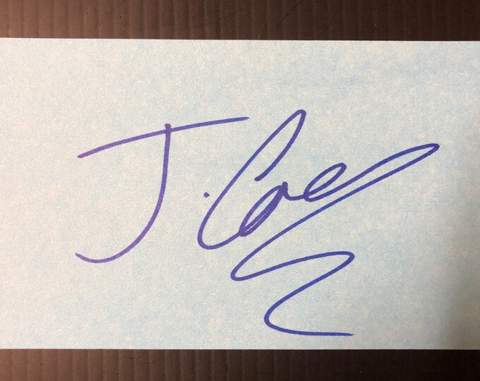 J COLE Hand Signed Autograph Index Card With COA - Etsy