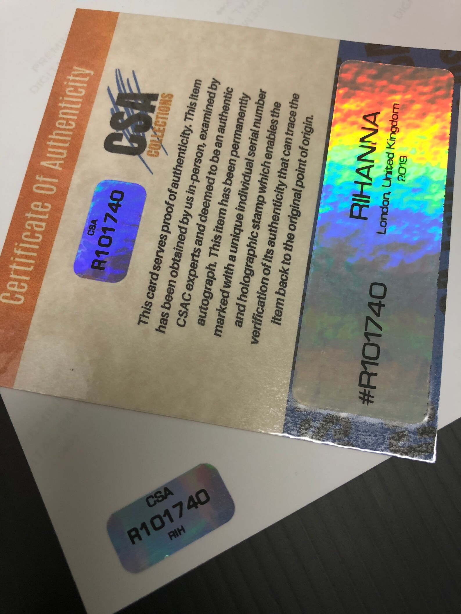 RIHANNA Authentic Hand Signed Autograph 10x8 Photo With COA - Etsy